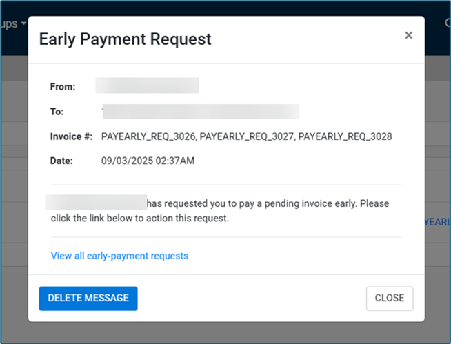 Can I pay my invoices in FMS before their due date?